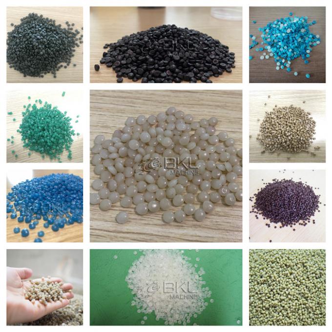 Two Stage PET Flakes Pelletizing Machine Plastic Film Recycling 100mm