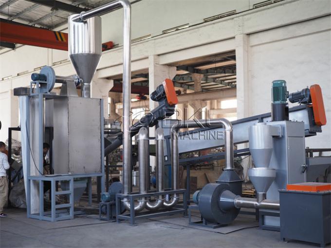 PVC Zig Zag Air Classifier Separator 0.75kw PET Flakes Air Sorting Machine